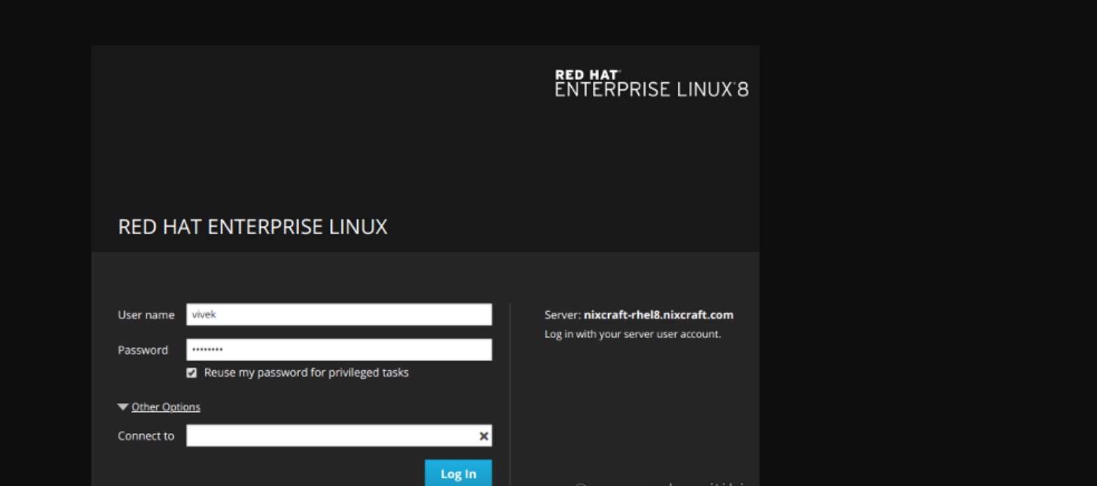 How to install and activate Cockpit web console on RHEL 8 - HoganHost blog