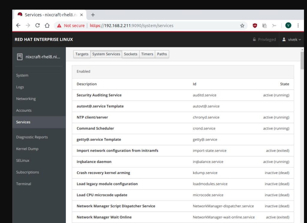 How to install and activate Cockpit web console on RHEL 8 - HoganHost blog